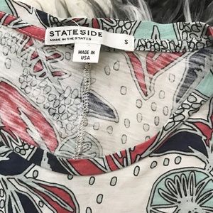 Stateside | Tops | Stateside Nwot Floral Pattern Long Sleeve Tee Sz S ...